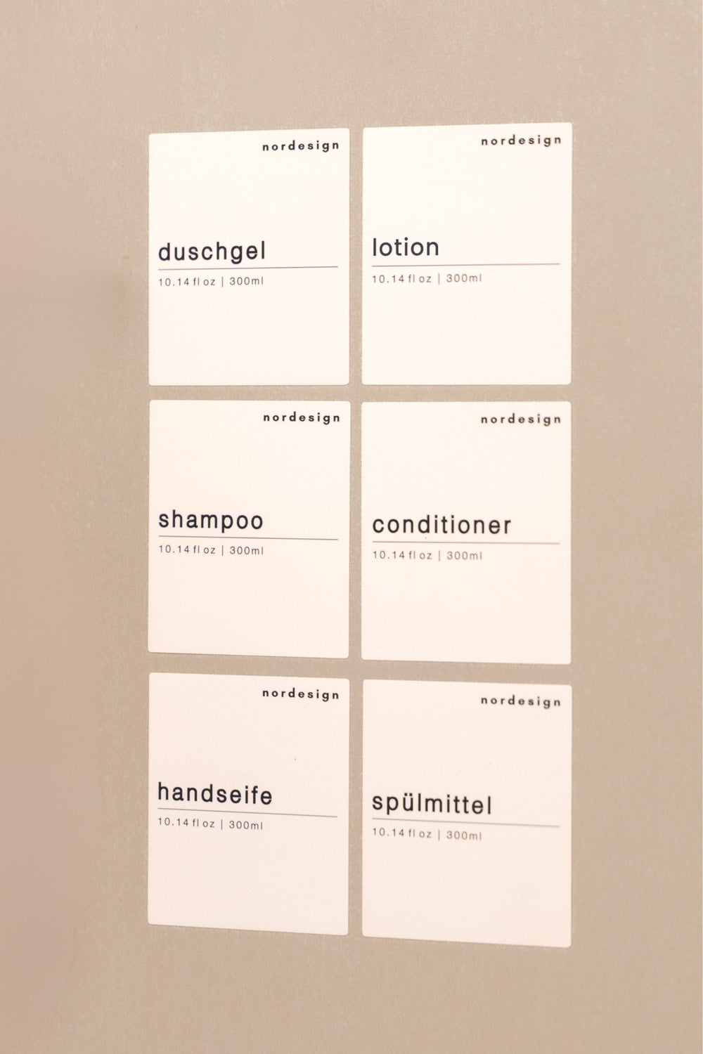 nordesign Etiketten (einzeln) für Seifenspender